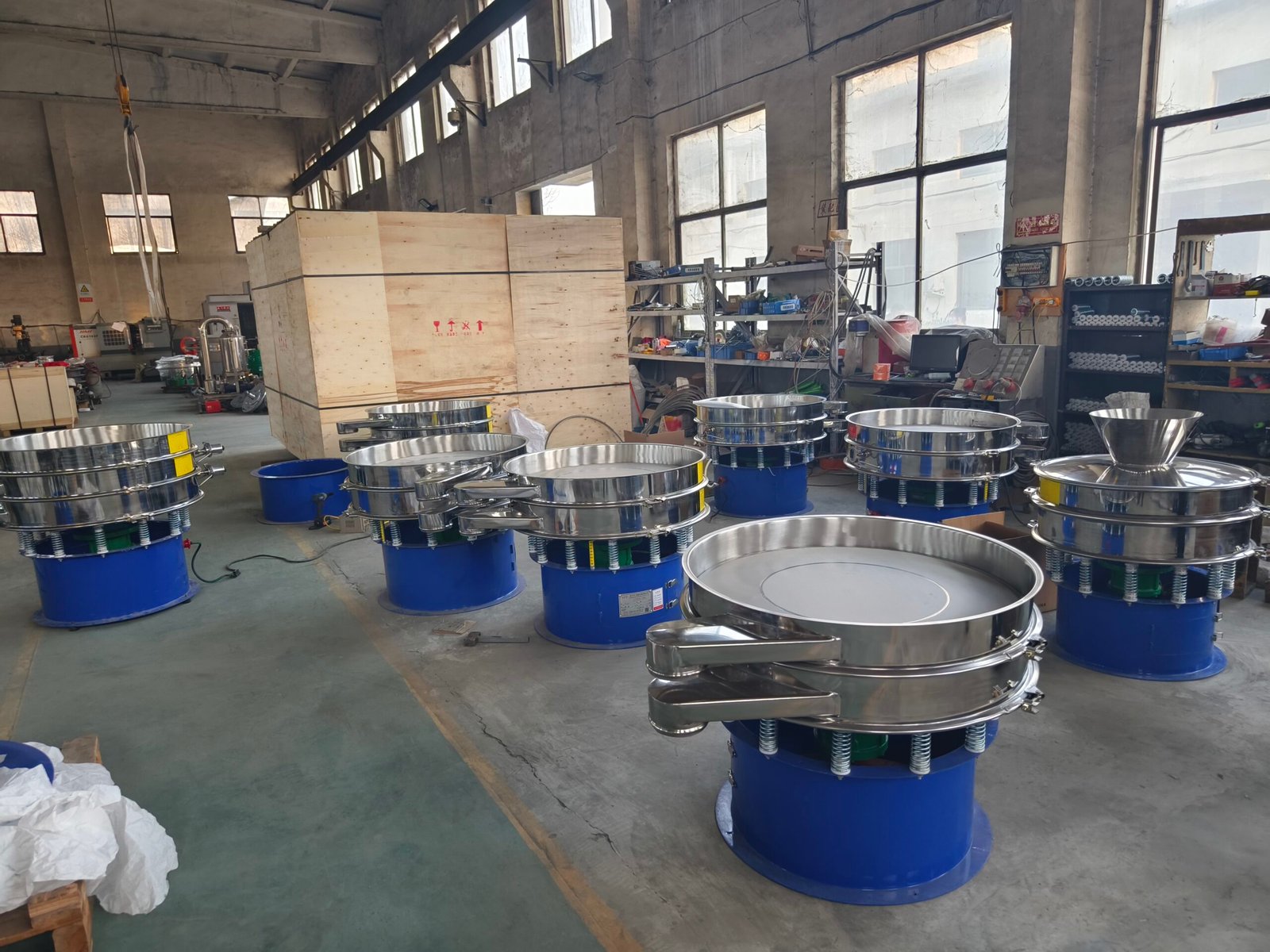 Stainless Steel Vibrating Sieve, Round Vibrating Screen Machine